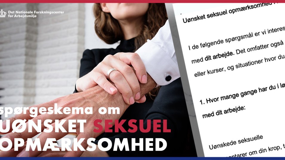 Nyt spørgeskema: Få hjælp til at kortlægge uønsket seksuel opmærksomhed på arbejdspladsen